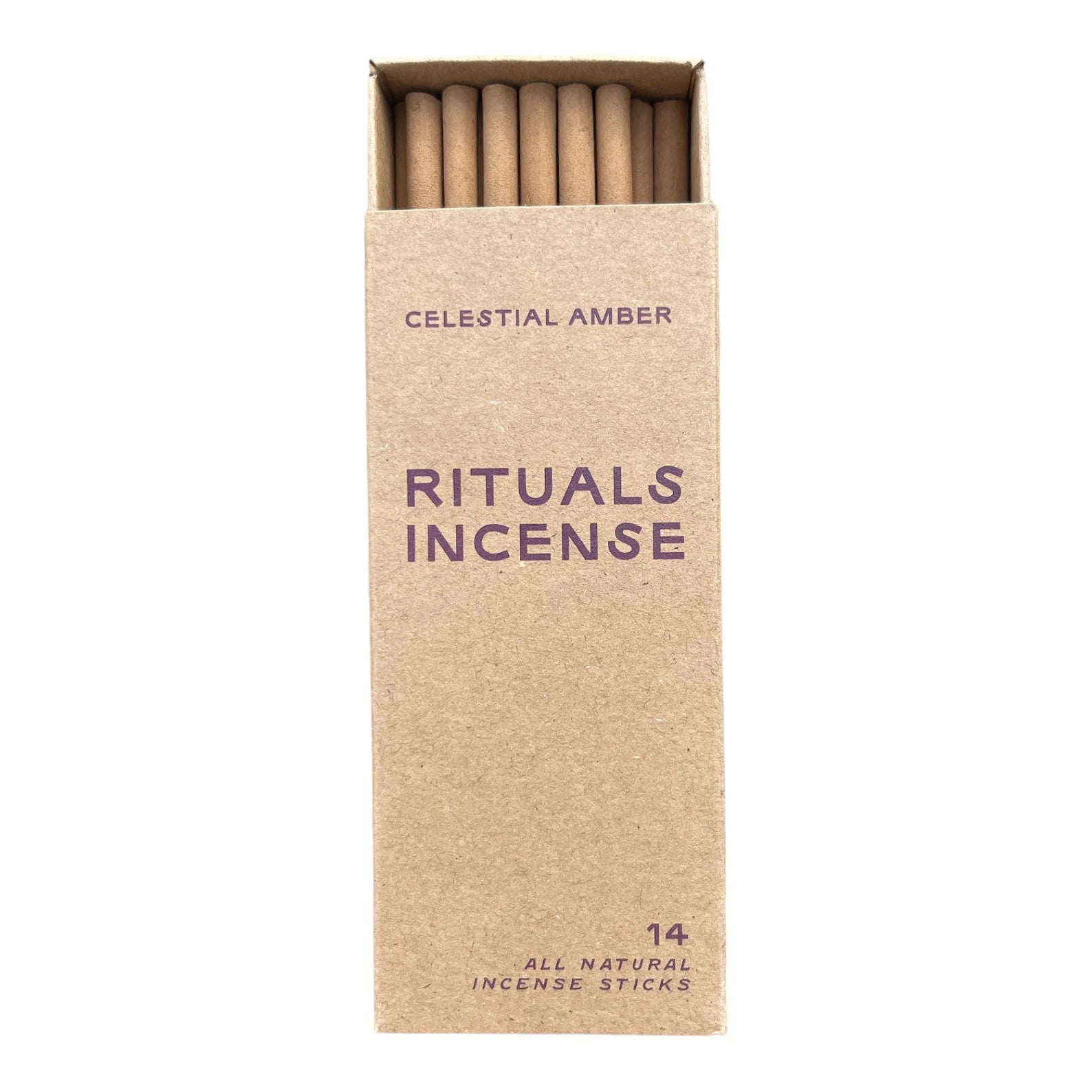 CELESTIAL AMBER | PACK OF 14- RITUALS INCENSE – Findings Market