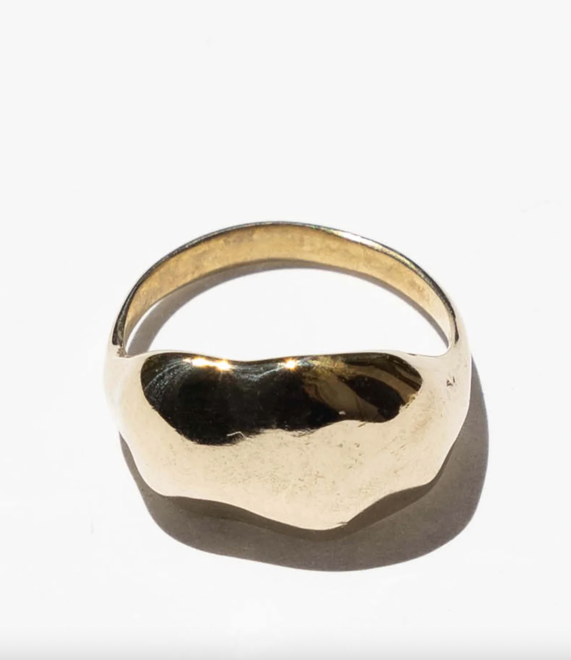WATER SIGNET RING | BRASS - MONEH BRISEL JEWELRY – Findings Market